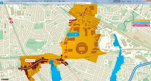Map Of London Borough Of Brent - United States Map