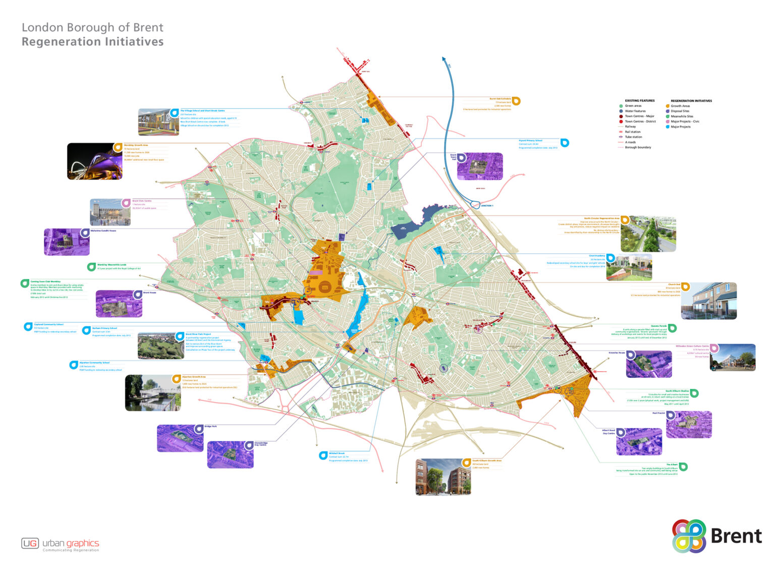 Brent Regeneration Developments Map - Urban Graphics
