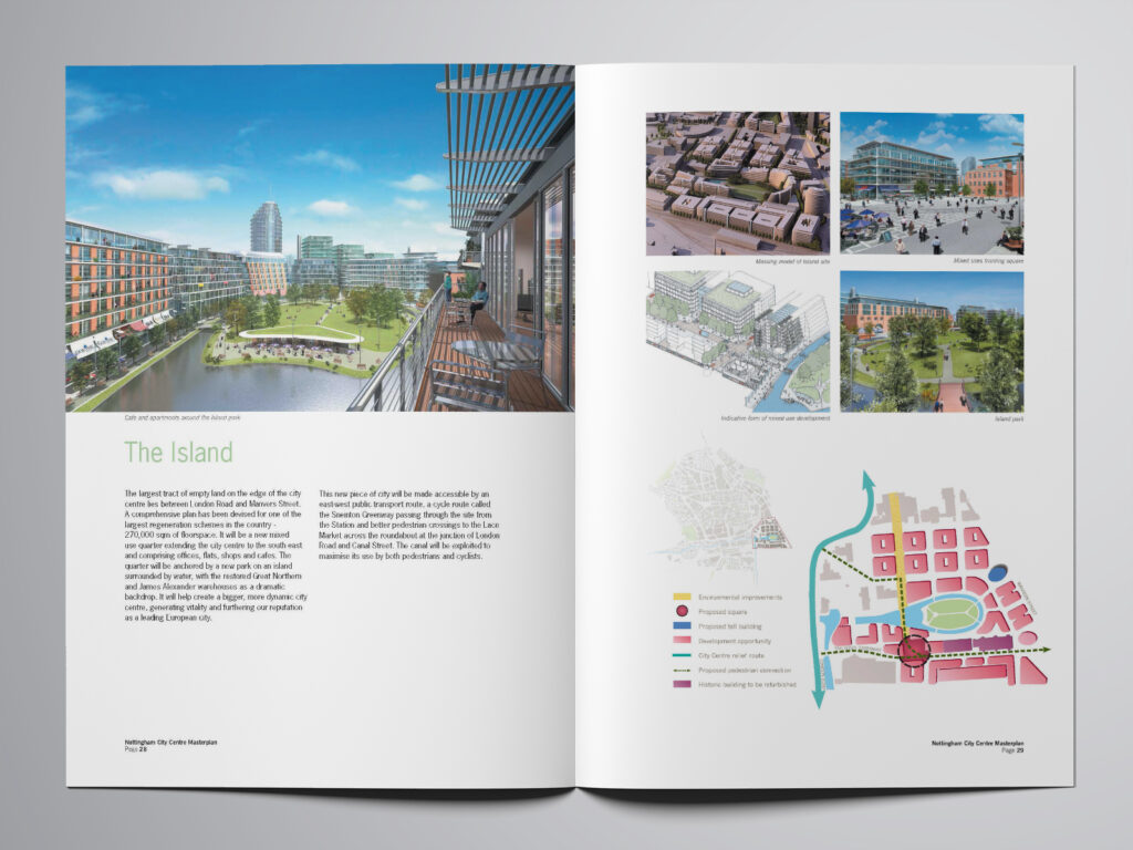 Nottingham City Centre Masterplan - Urban Graphics