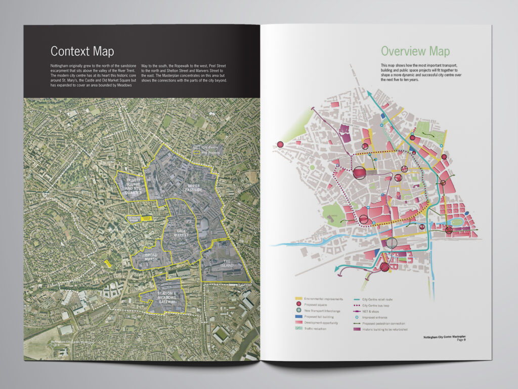 Nottingham City Centre Masterplan - Urban Graphics